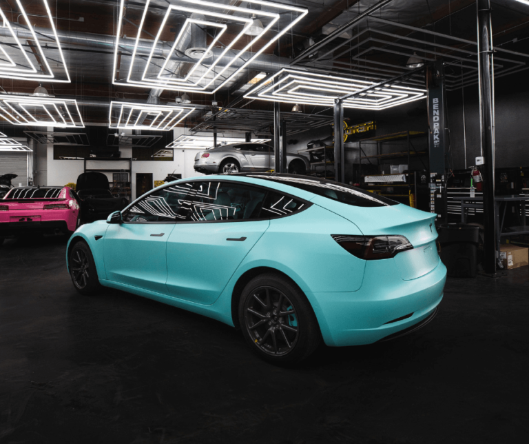 Vinyl Car Wraps - Wrapping Racks